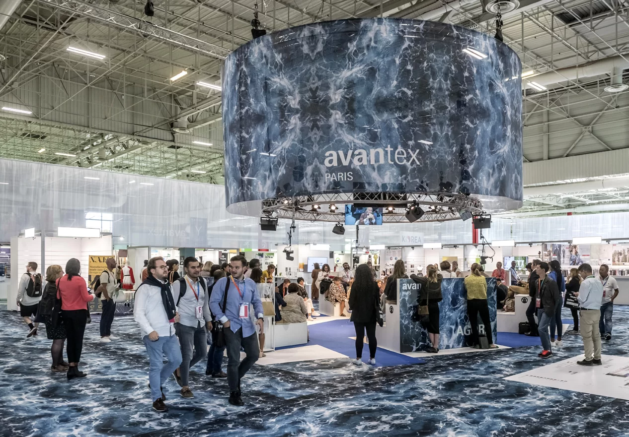 Exhibit on the textile and clothing trade fair Texworld Apparel ...