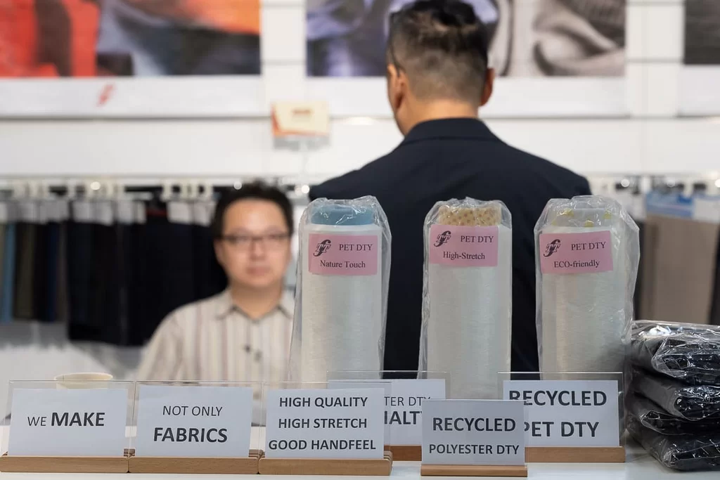 Exhibit on the textile and clothing trade fair Texworld Apparel ...