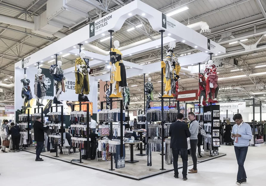 Exhibit on the textile and clothing trade fair Texworld Apparel Sourcing Paris